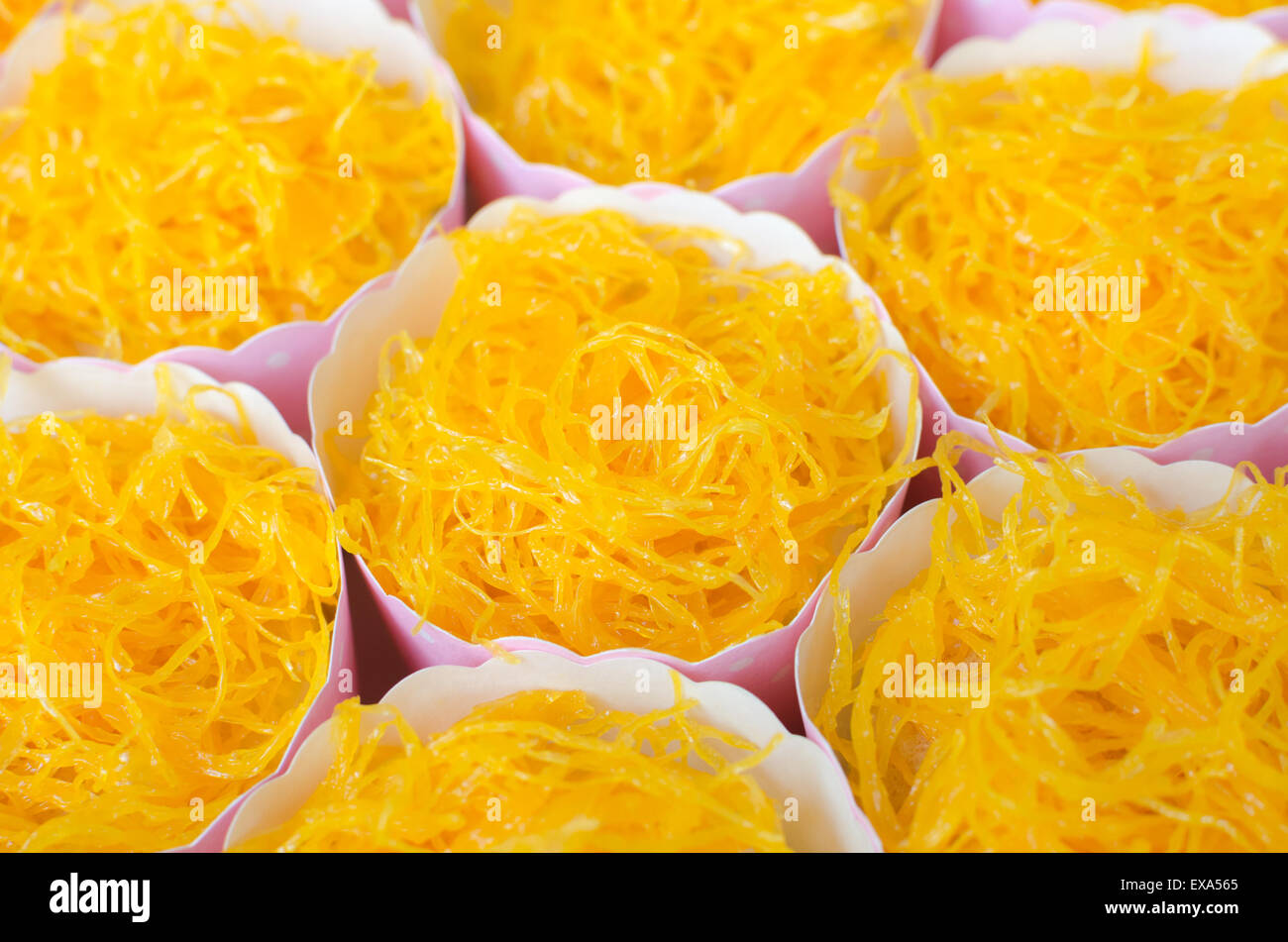 group of cupcakes and sweet egg flavor Stock Photo - Alamy