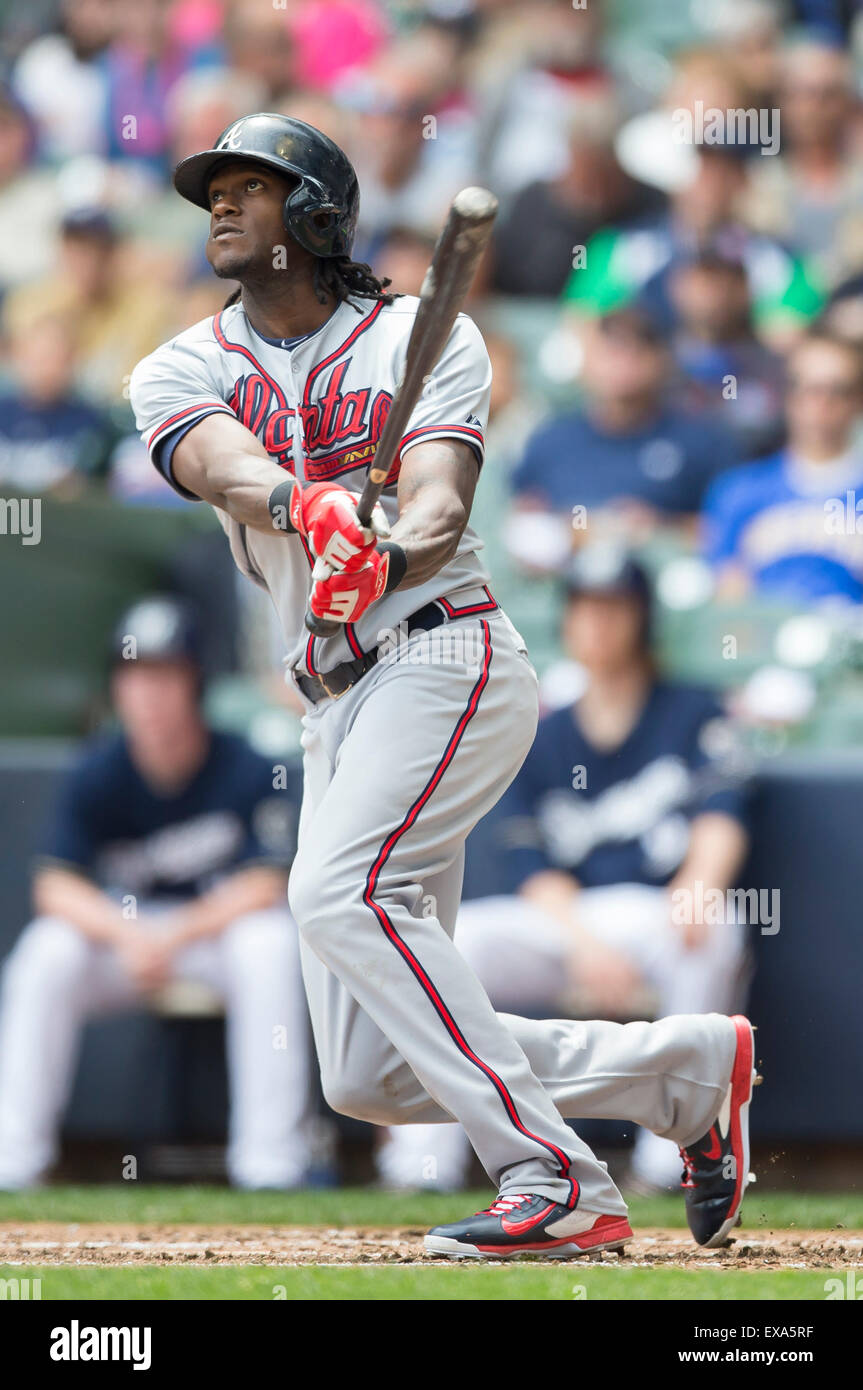 Milwaukee, WI, USA. 8th July, 2015. Atlanta Braves center fielder ...