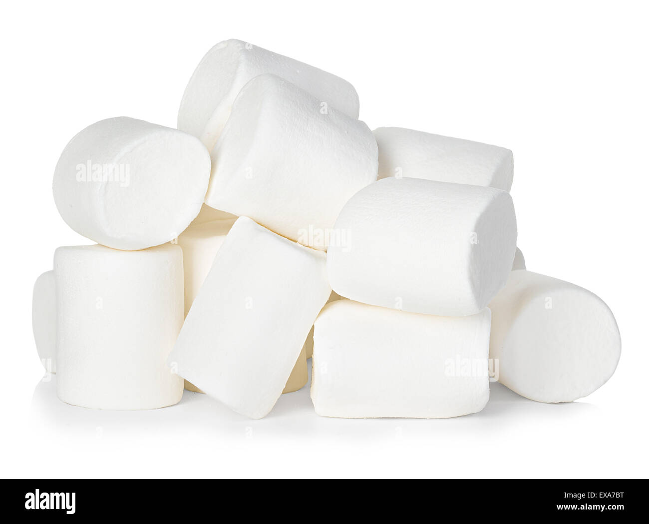 Tasty sweet marshmallows on Cut Out Stock Images & Pictures - Alamy