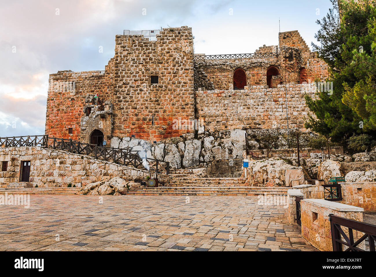 Ajloun Fortress or Saladin Castle in Jordan Stock Photo - Alamy