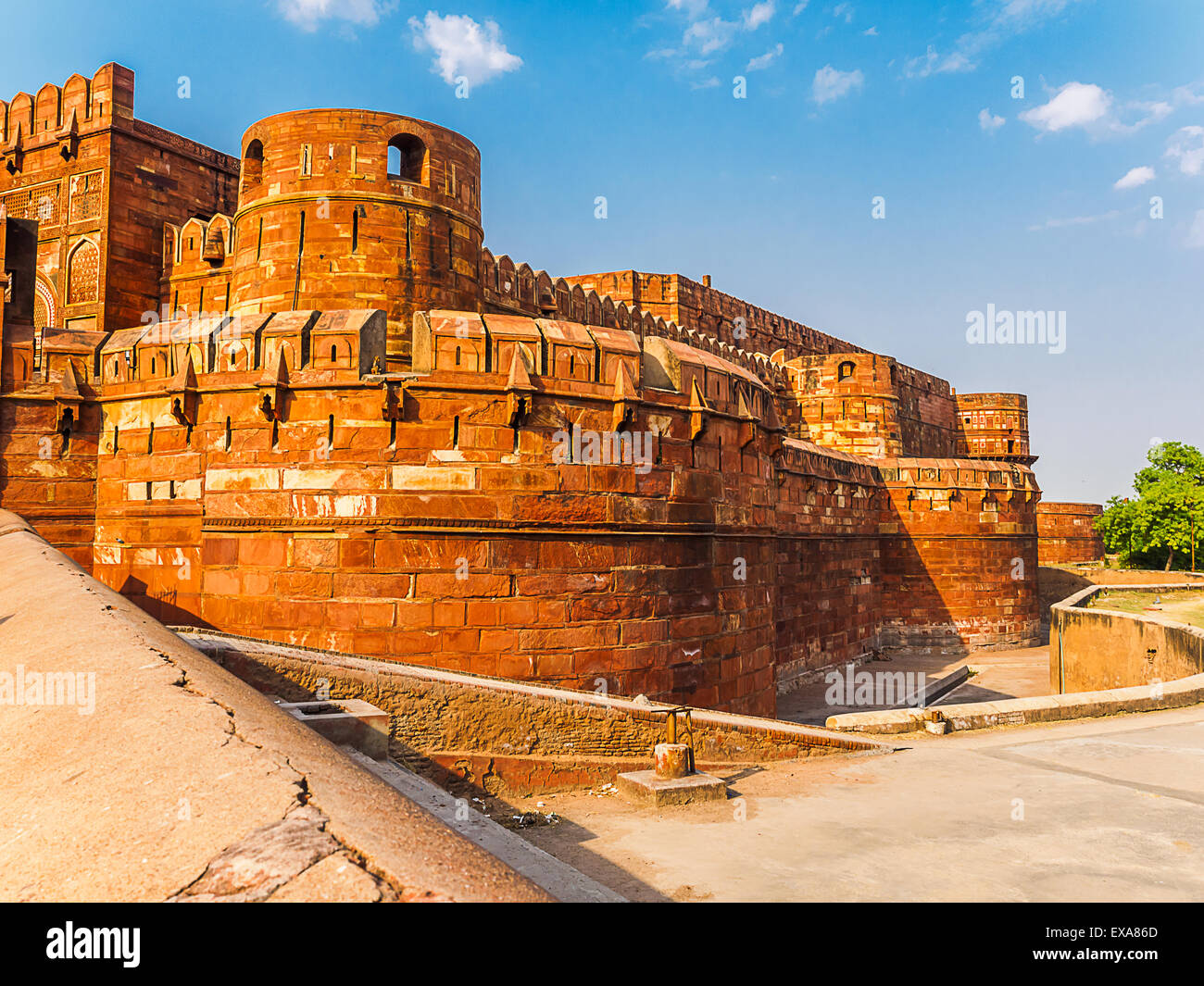 Agra Fort, The Unesco World Heritage Site, located in Agra, Uttar ...