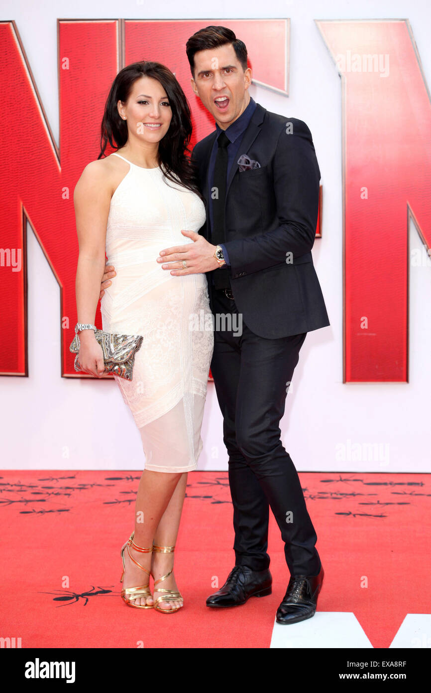 Lindsey Cole and Russell Kane arriving for the European premiere of Ant ...