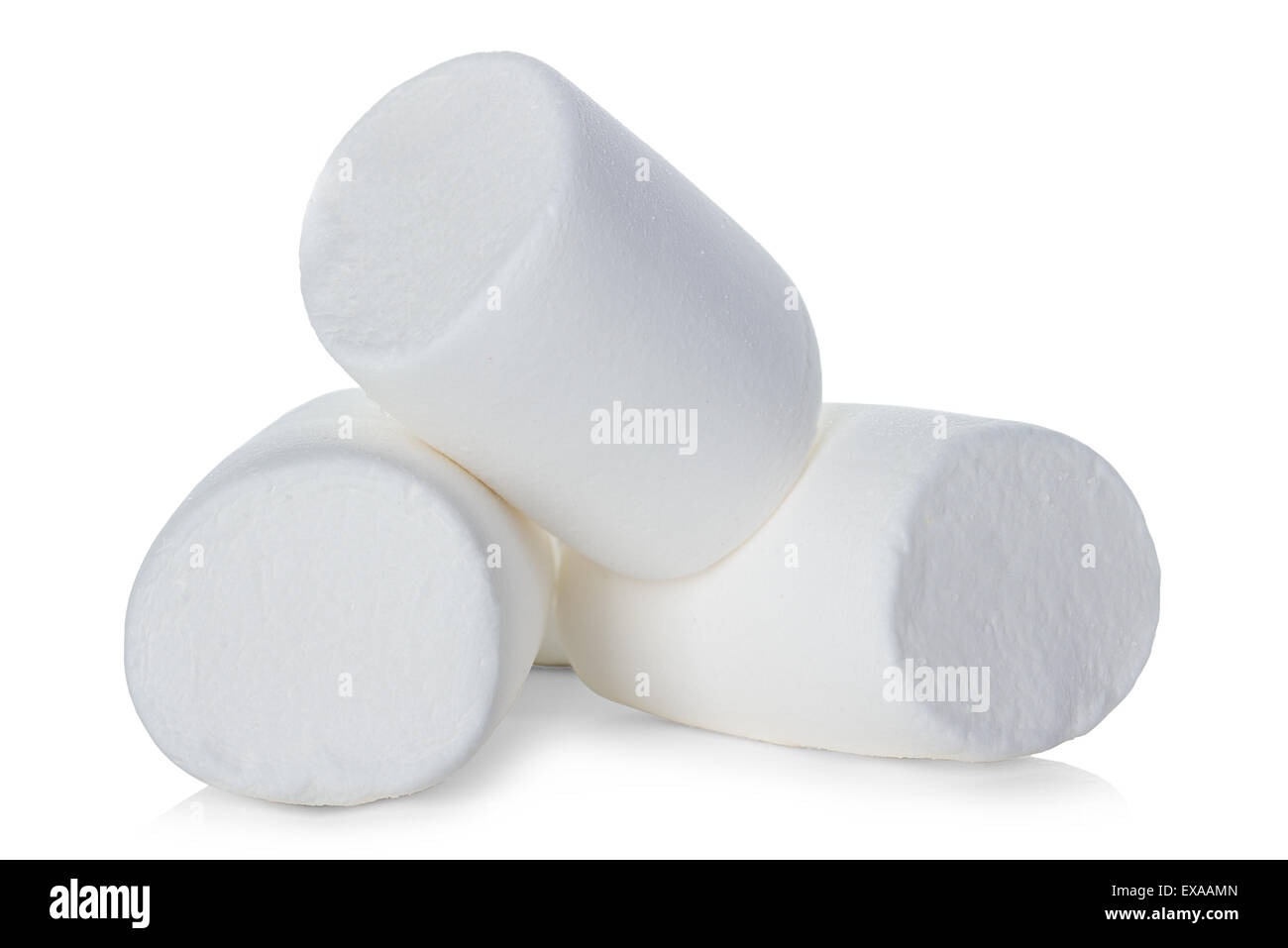 Marshmallow isolated on white background Stock Photo - Alamy