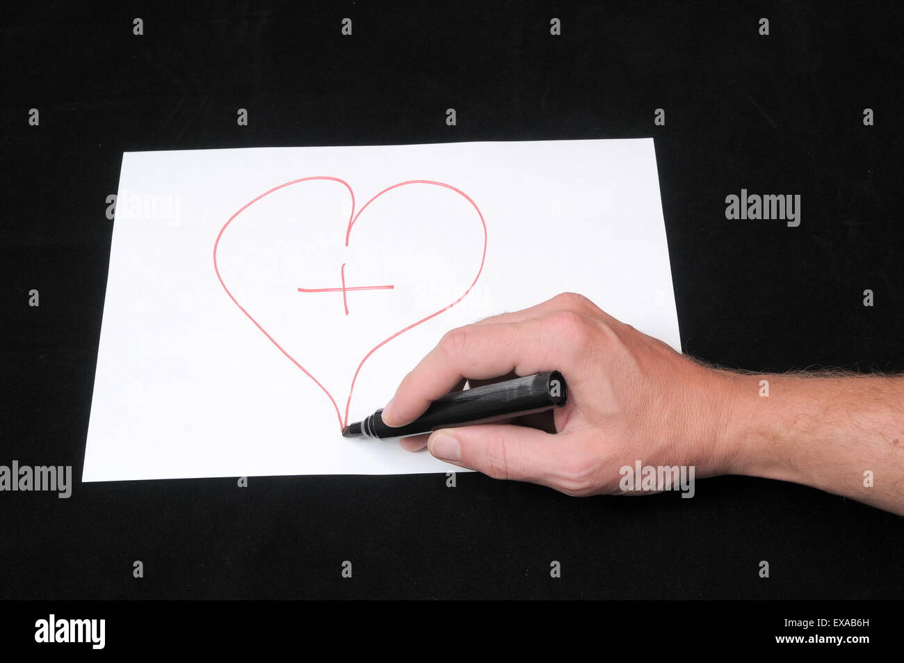 Drawing on a White Paper Stock Photo - Alamy