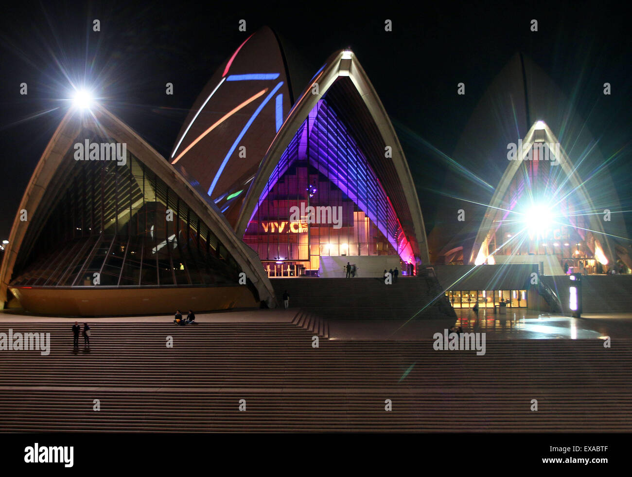 VIVID Sydney Opera House Light Show Stock Photo - Alamy