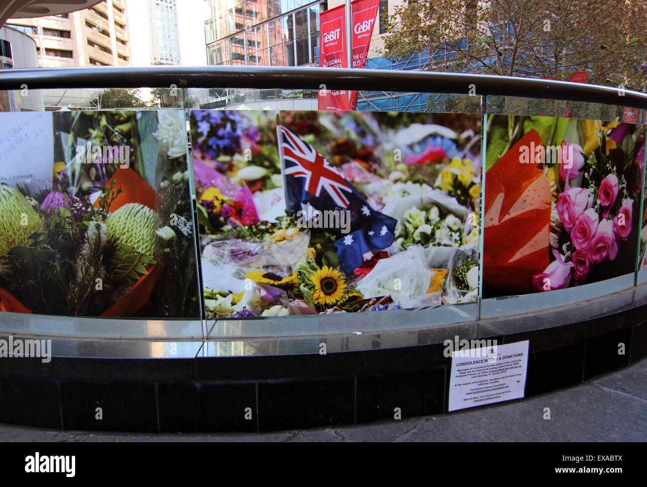 Sydney Hostage Crisis Martin Place Memorial Lindt Cafe Stock Photo - Alamy
