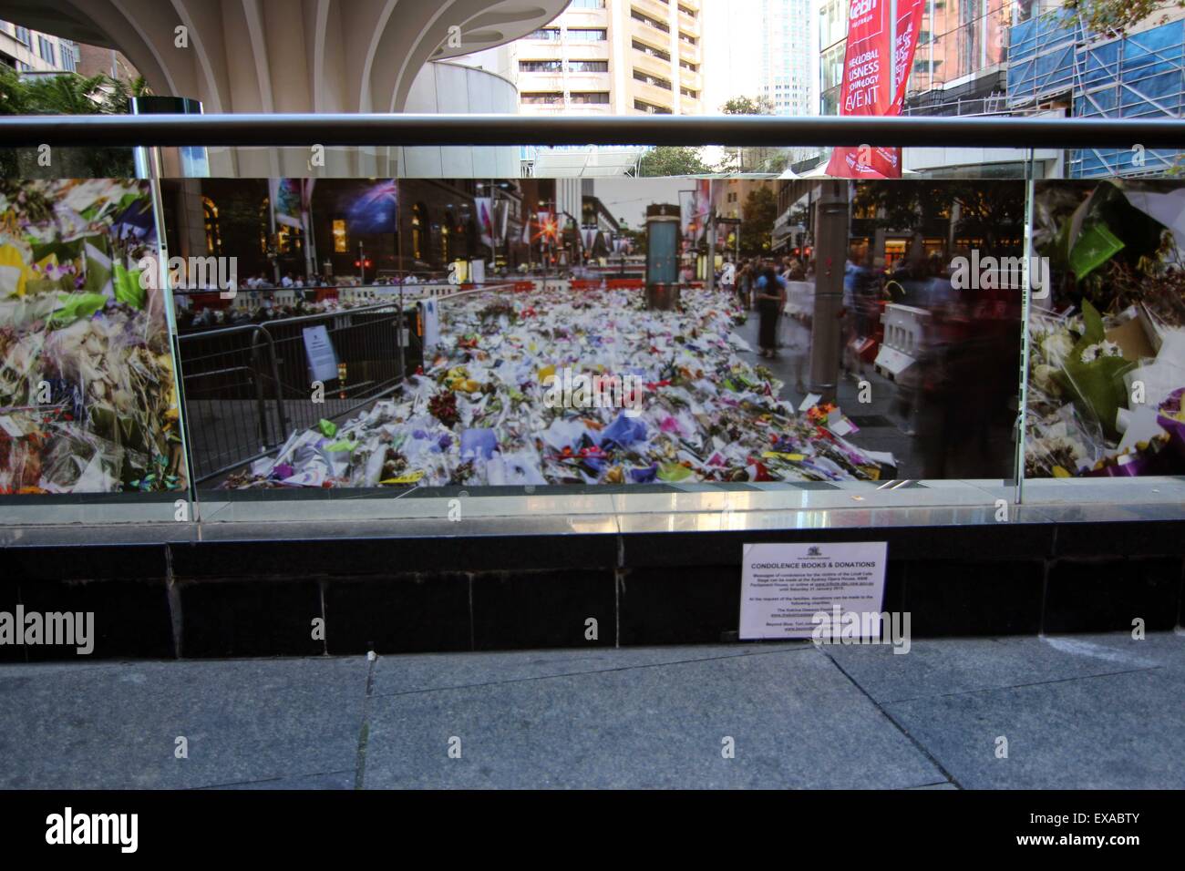 Sydney Hostage Crisis Martin Place Memorial Lindt Cafe Stock Photo - Alamy