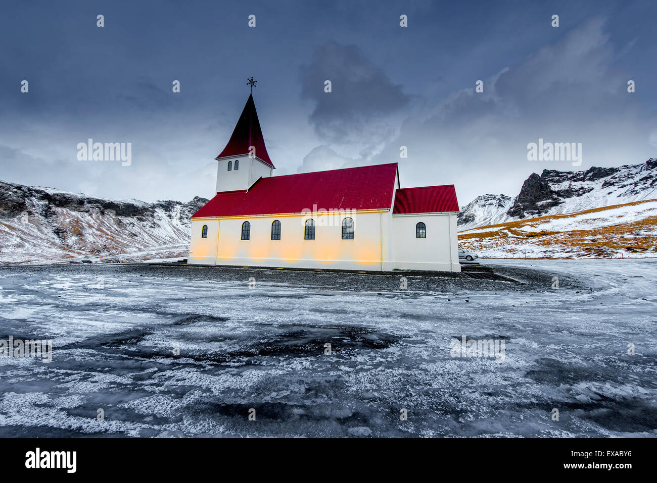 Reykjavik iceland church red hi-res stock photography and images - Alamy