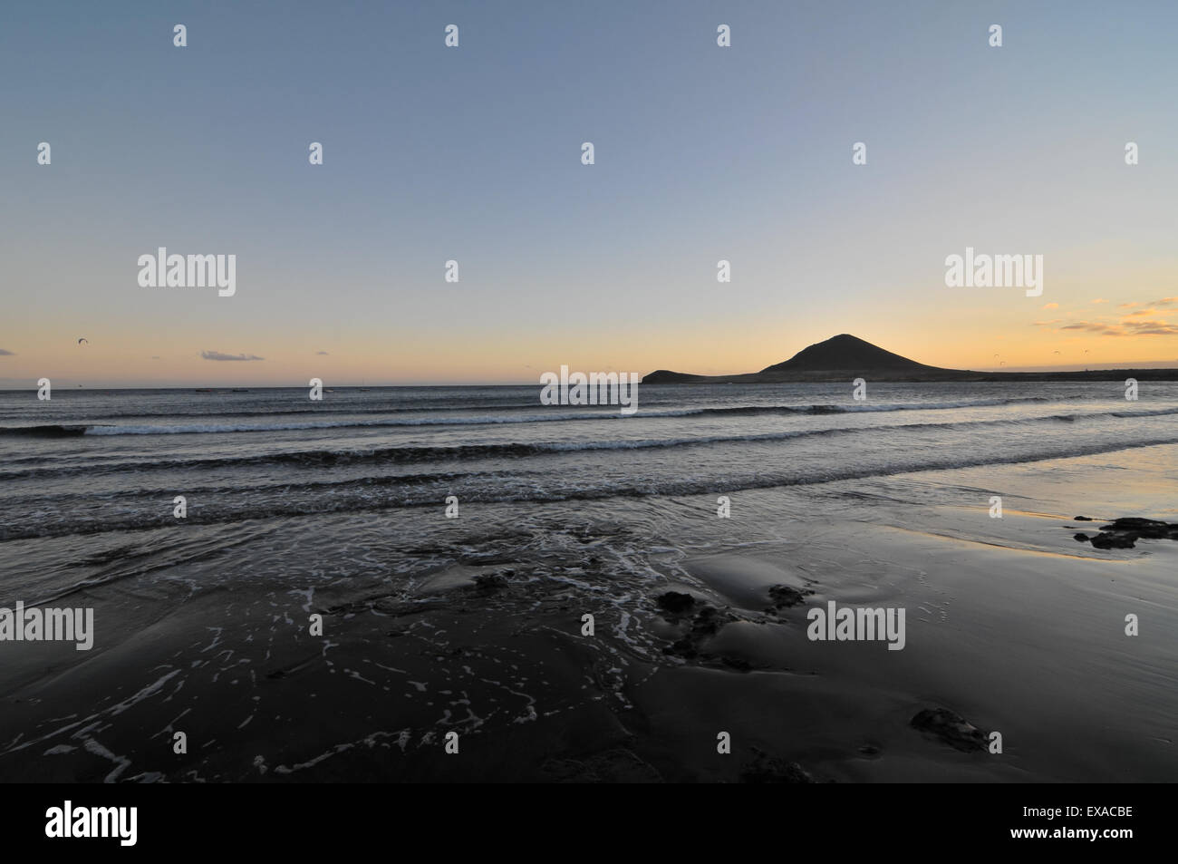 Sunset on the Atlantic Ocean Stock Photo - Alamy