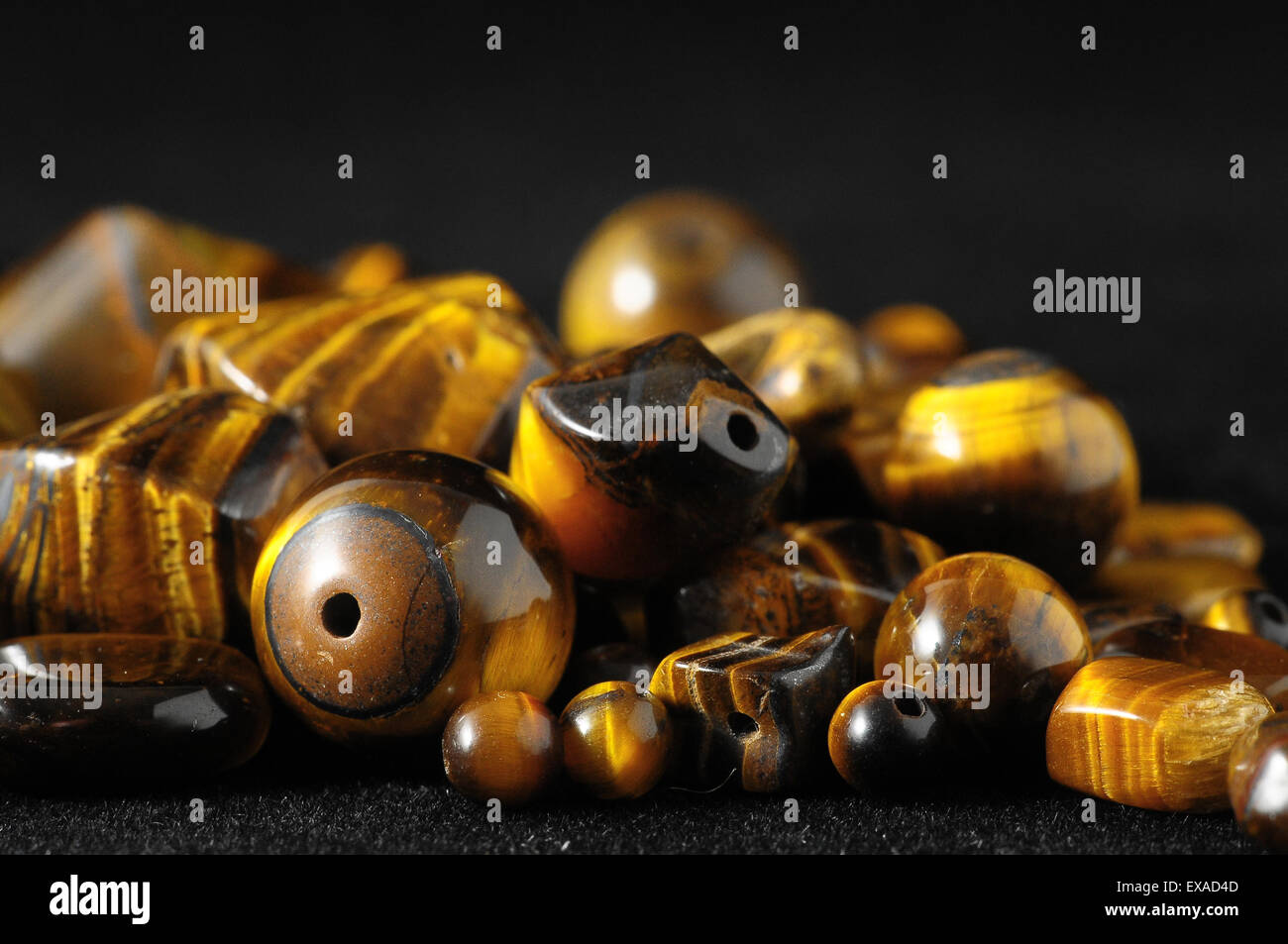 Tiger Eye Stones Stock Photo - Alamy