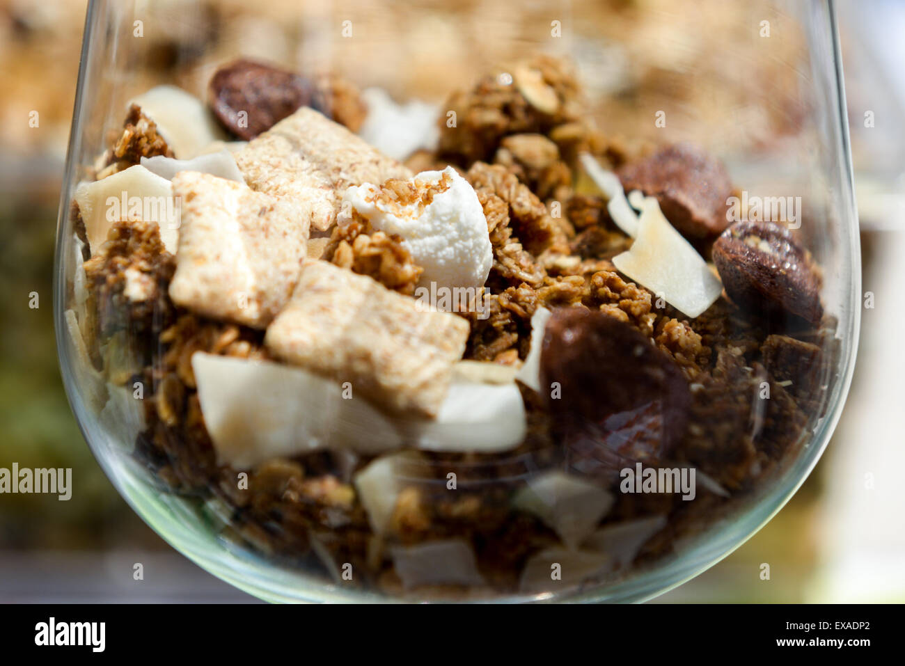 Muesli is a healthy diet for the strong people Stock Photo - Alamy