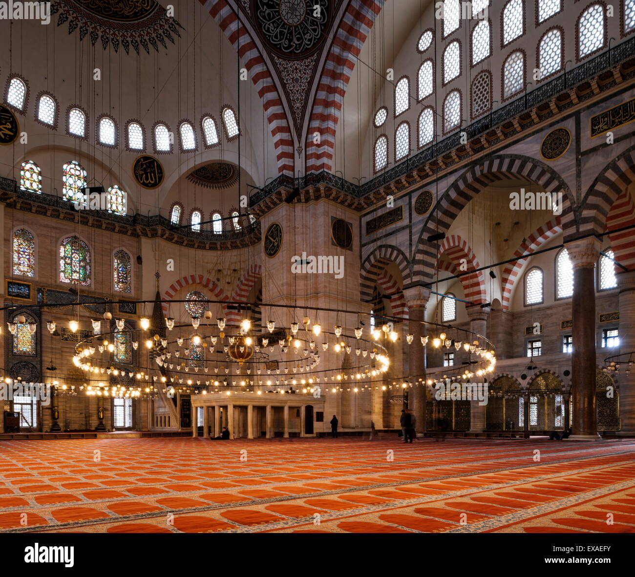 Suleymaniye mosque interior hi-res stock photography and images - Alamy