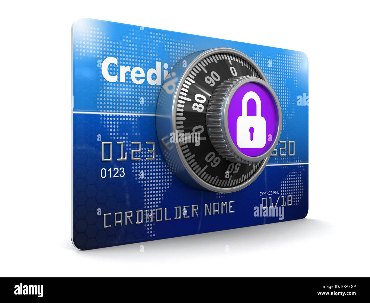 Credit Card Protection (clipping path included Stock Photo - Alamy