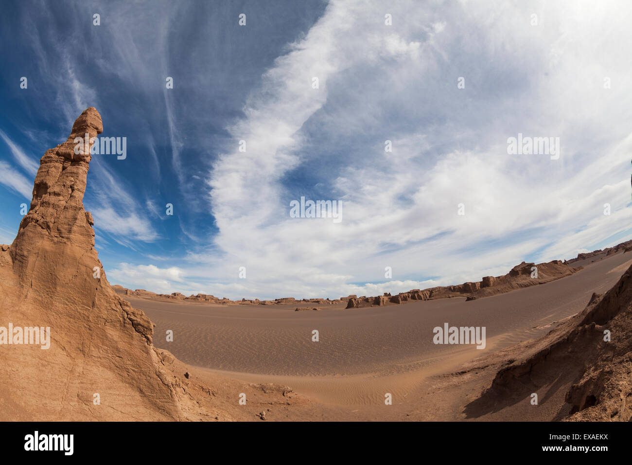 Shahdad desert, Kerman- Iran. This region called Kalut (yardang). It's ...