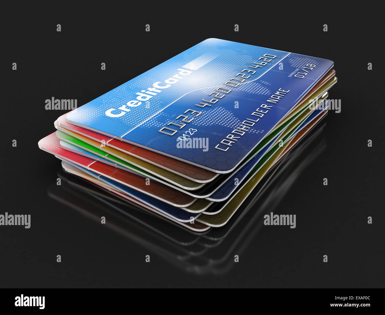 Credit Cards (clipping path included Stock Photo - Alamy