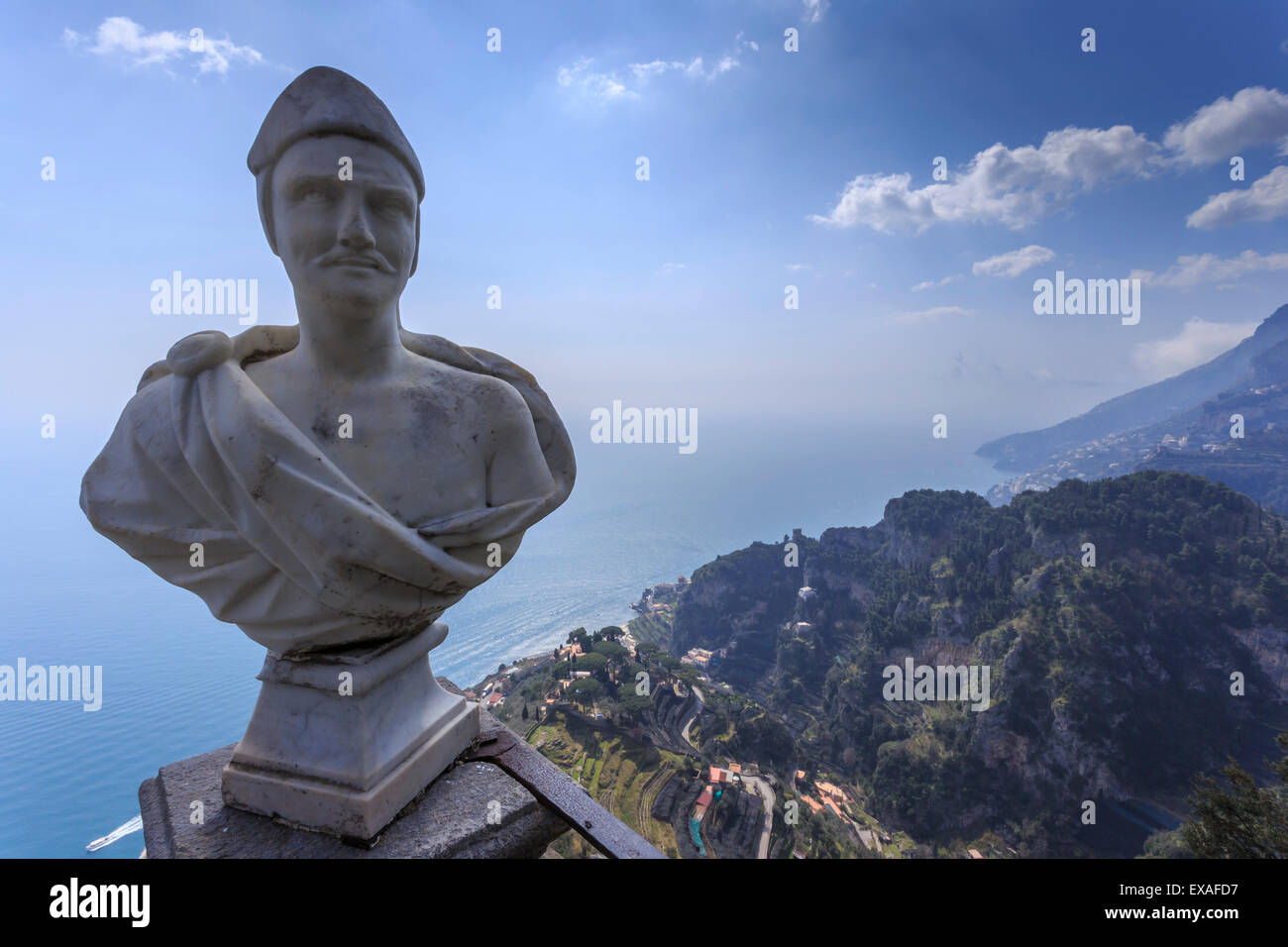 View down to Atrani, from Terrace of Infinity, Gardens of Villa ...