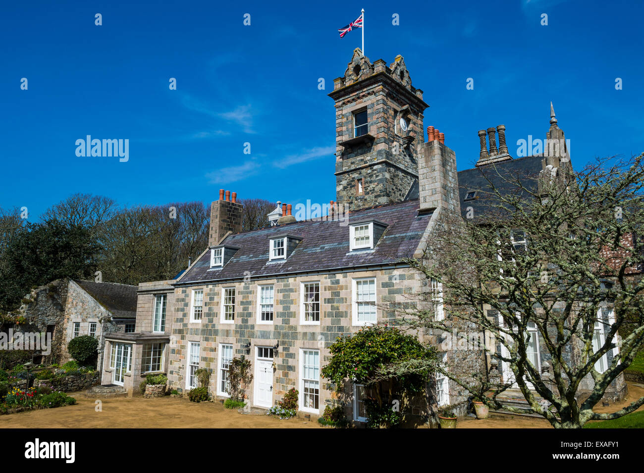 La Seigneurie house and gardens, Sark, Channel Islands, United Kingdom ...