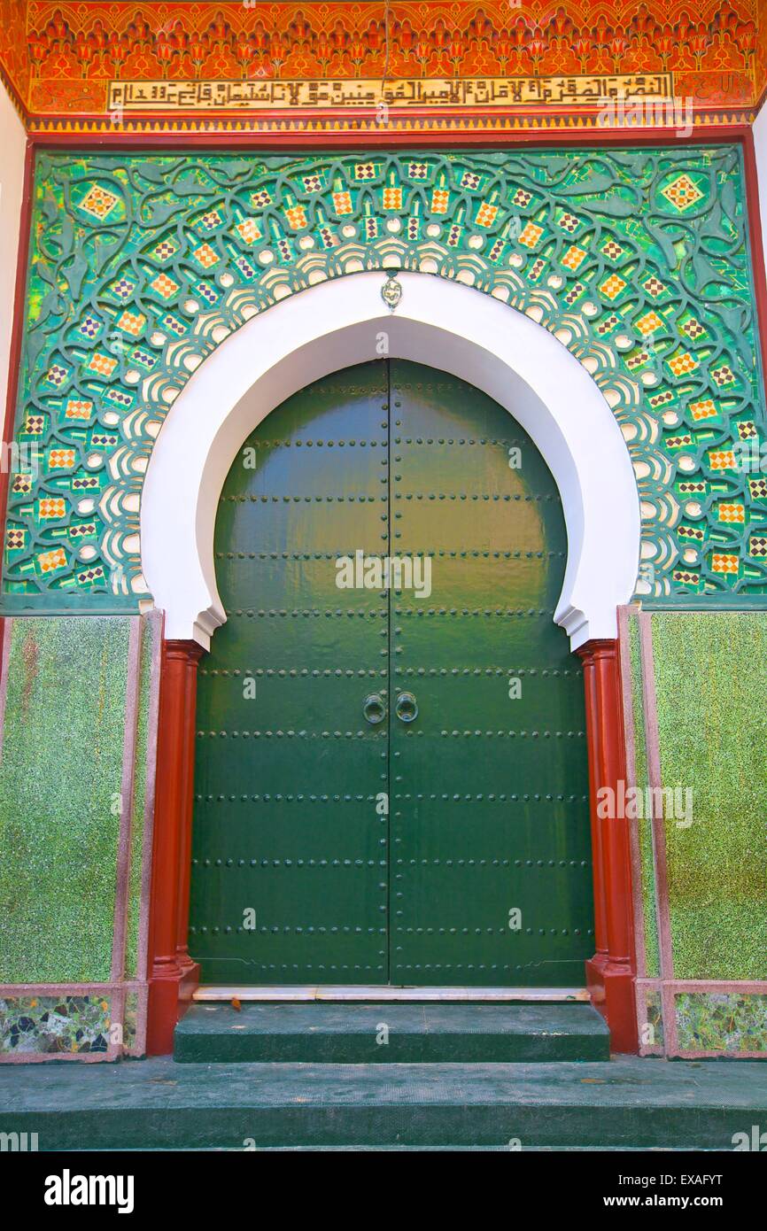 Entrance to Mosque, Tangier, Morocco, North Africa, Africa Stock Photo ...