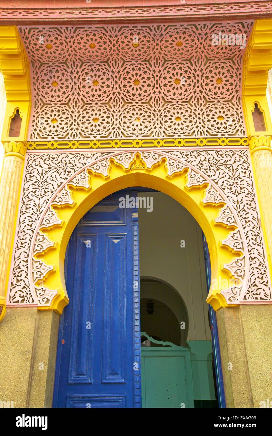 Entrance to Mosque, Tangier, Morocco, North Africa, Africa Stock Photo ...