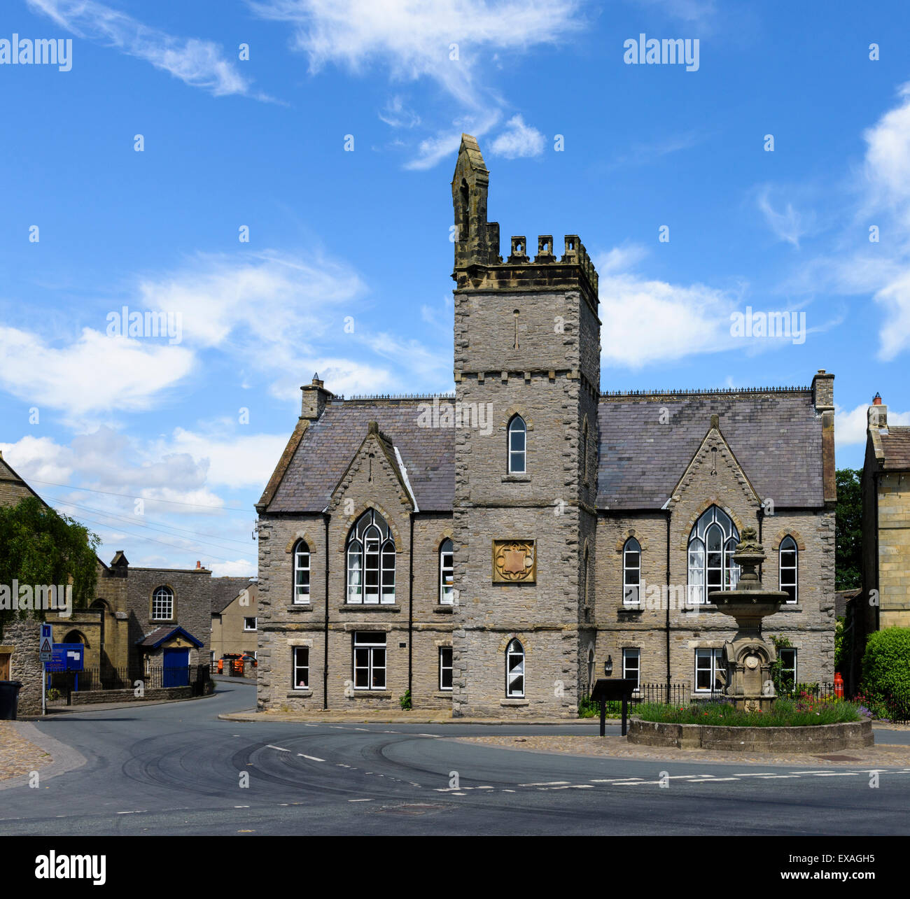 Town Hall Middleham Stock Photo - Alamy