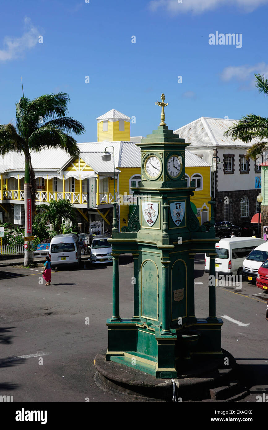 Clock Tower, Piccadilly Circus, Basseterre, St. Kitts and Nevis ...