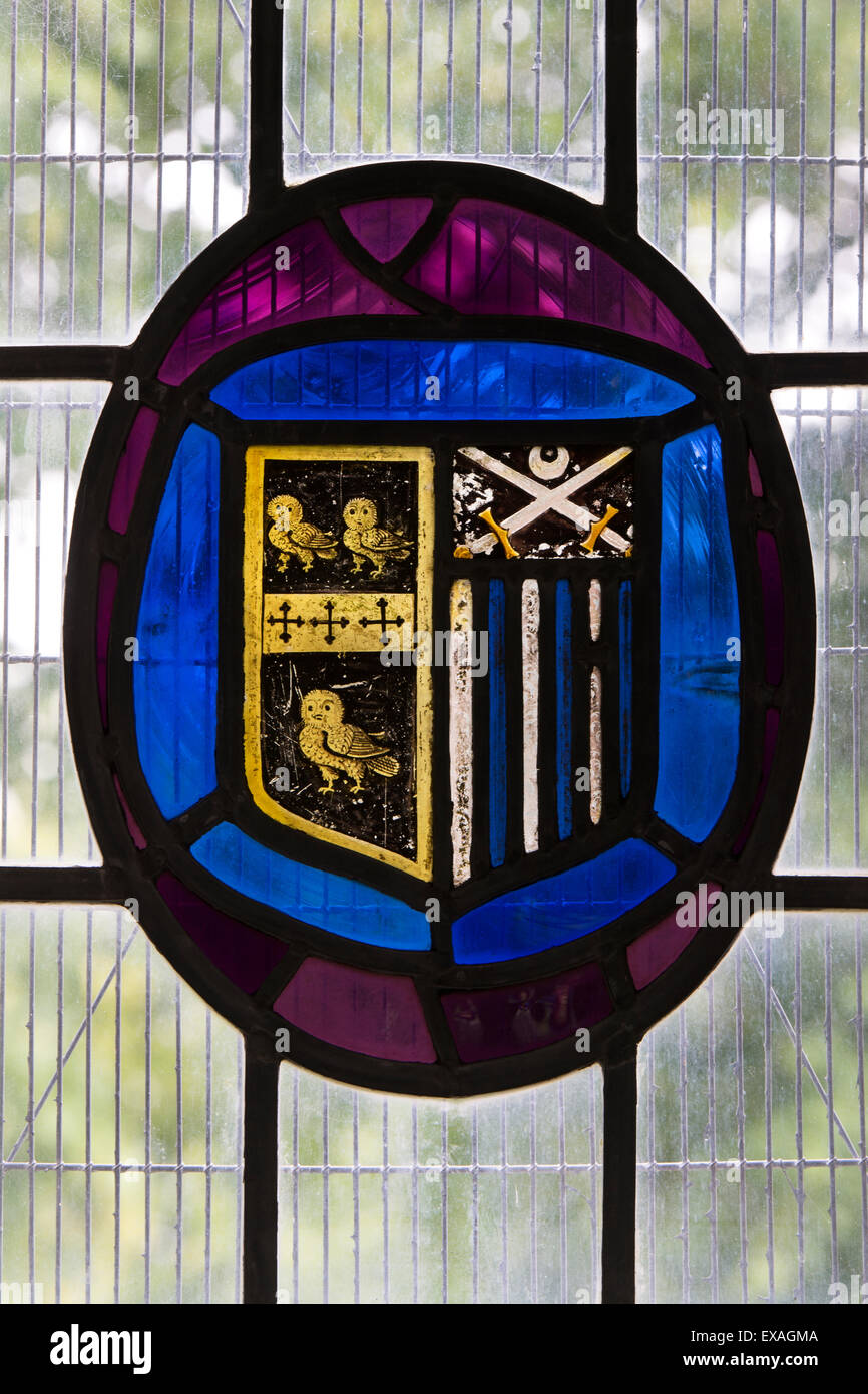 Heraldic stained glass, St. John the Baptist Church, Cherington ...