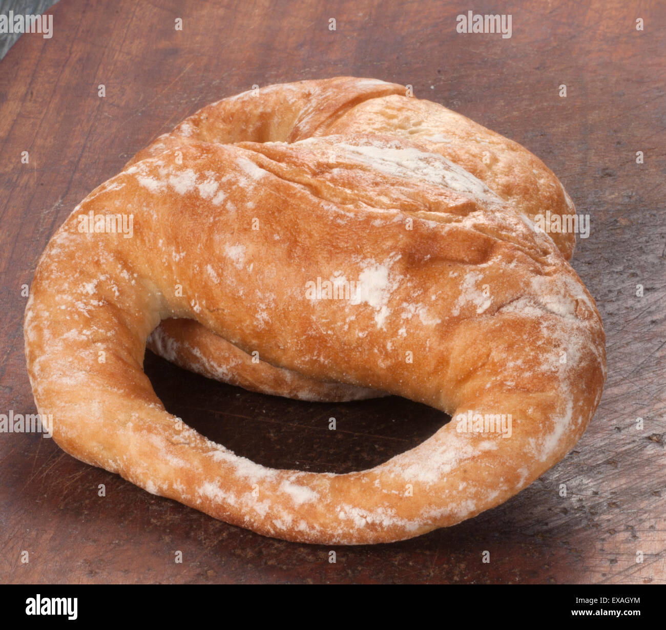 Kolatch - traditional Russian bread (pocket-shaped bun Stock Photo - Alamy