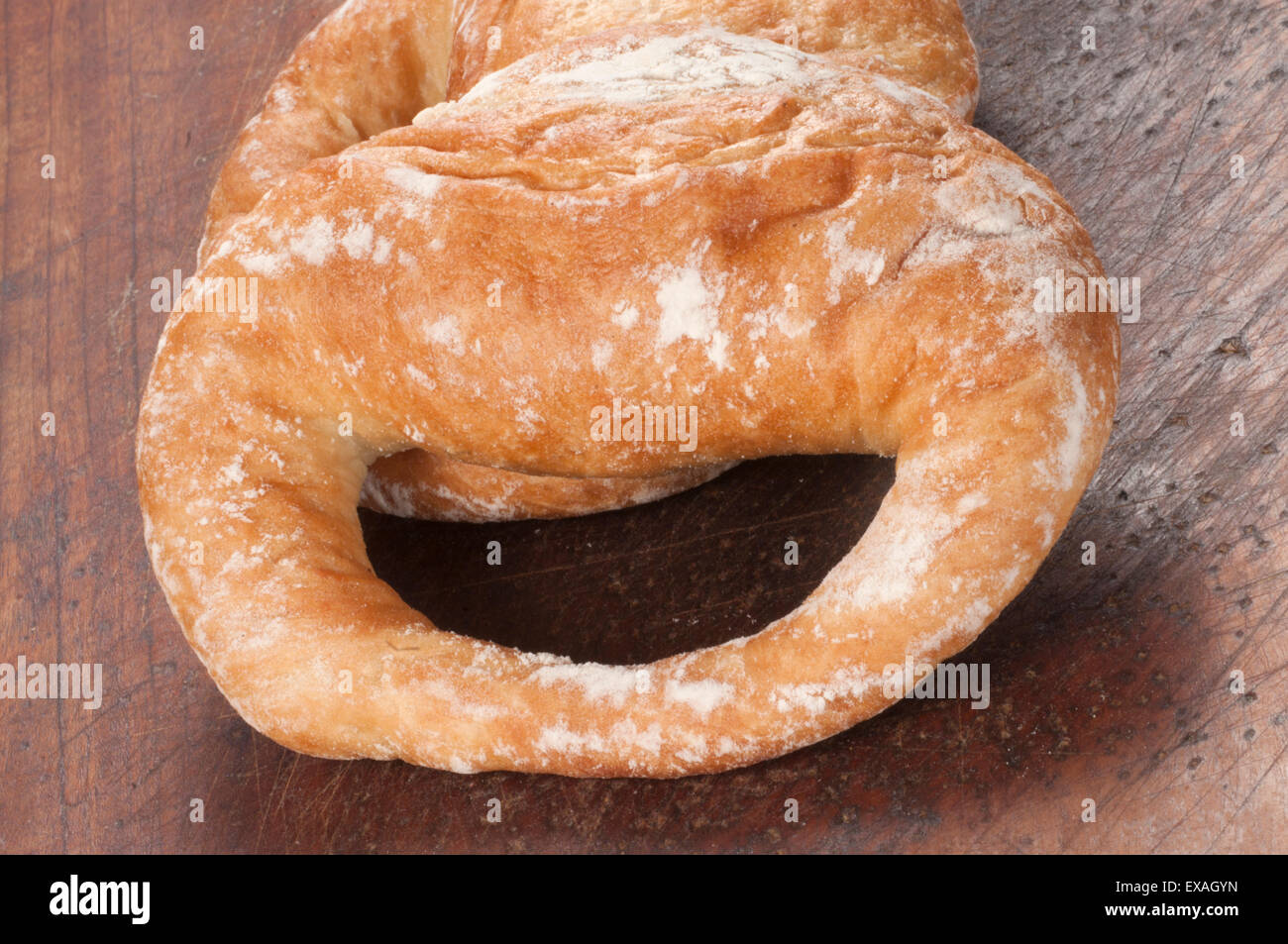 Kolatch - traditional Russian bread (pocket-shaped bun Stock Photo - Alamy
