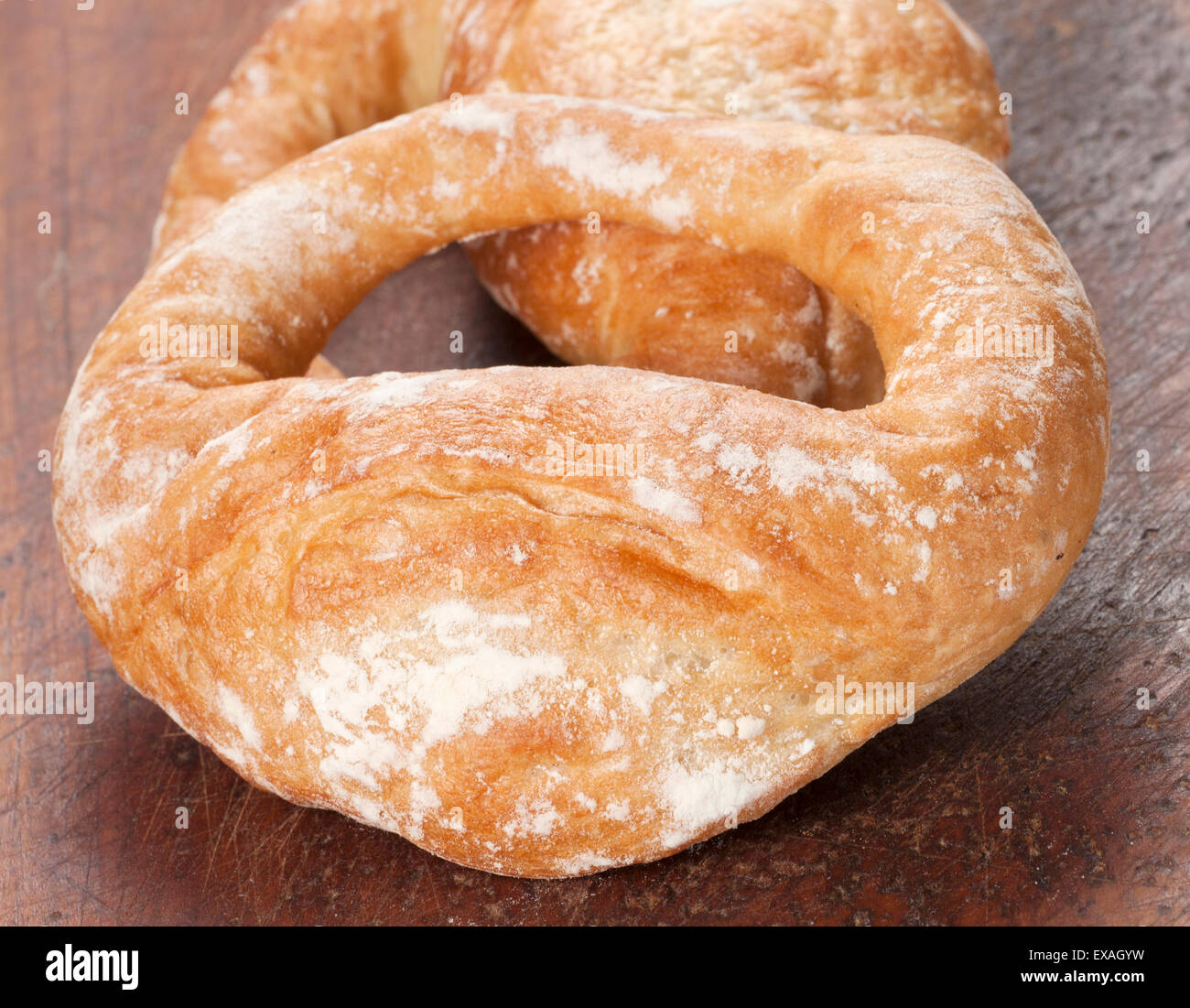 Kolatch - traditional Russian bread (pocket-shaped bun Stock Photo - Alamy