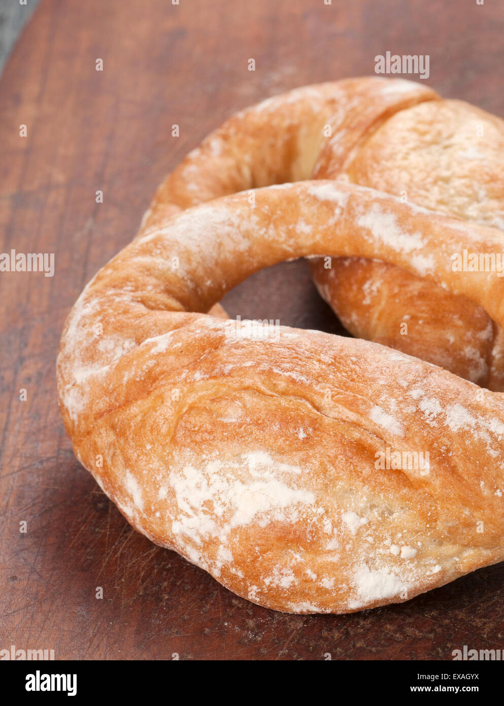 Kolatch - traditional Russian bread (pocket-shaped bun Stock Photo - Alamy