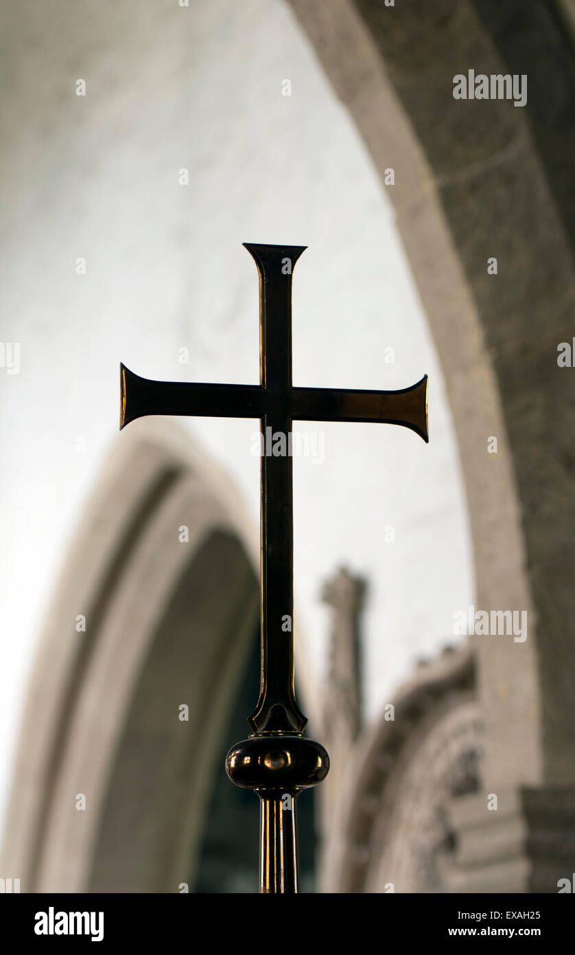 A cross in St. John the Baptist Church, Cherington, Warwickshire ...