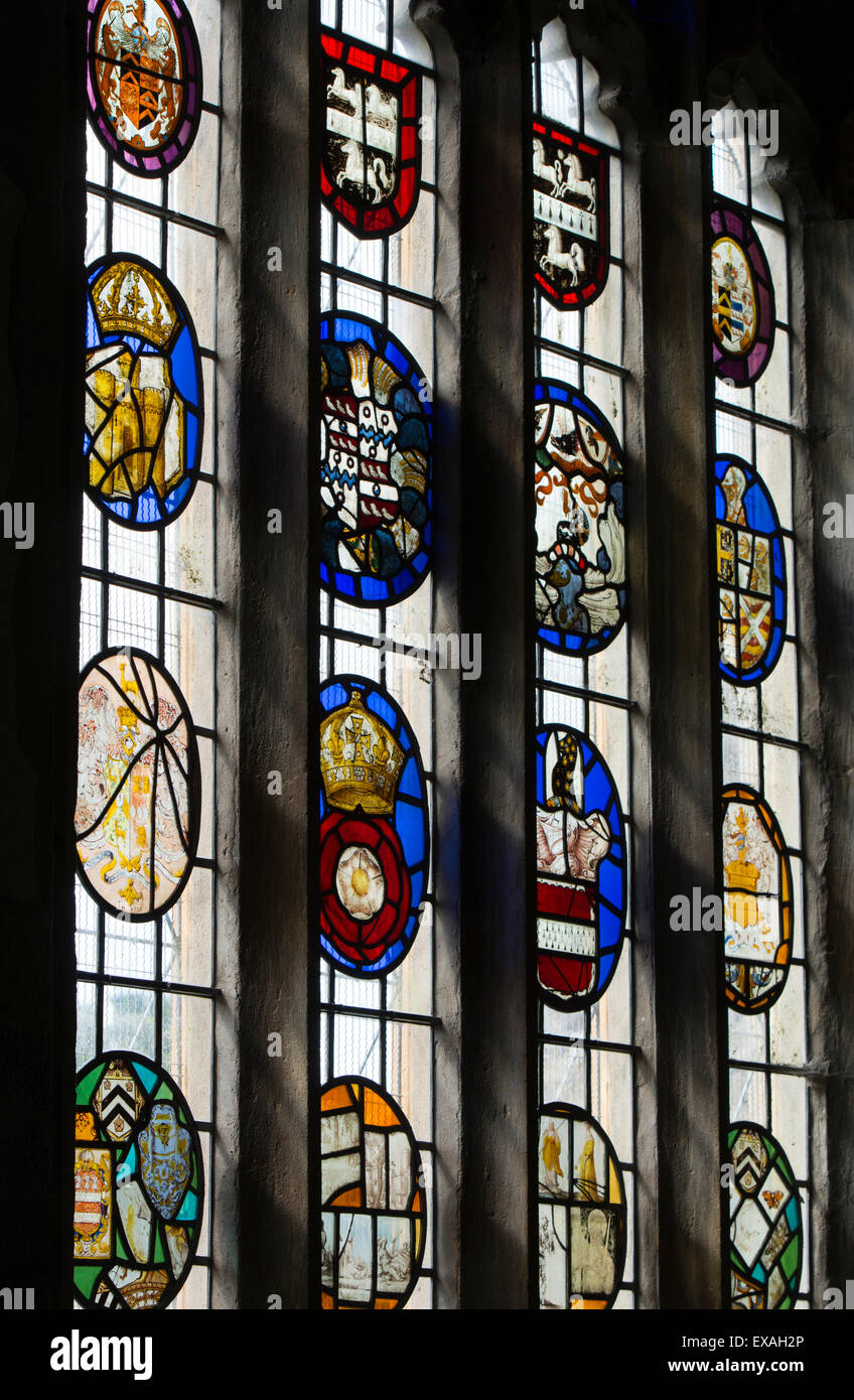 Stained glass window in St. John the Baptist Church, Cherington ...