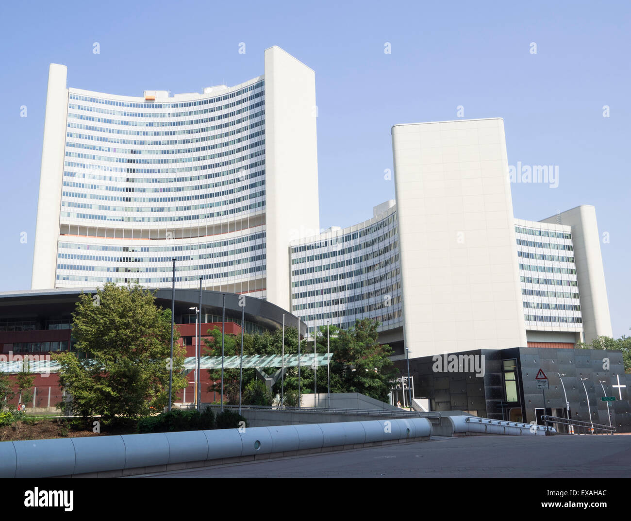 UN Headquarters, Vienna International Centre, Danube City, Vienna Stock ...