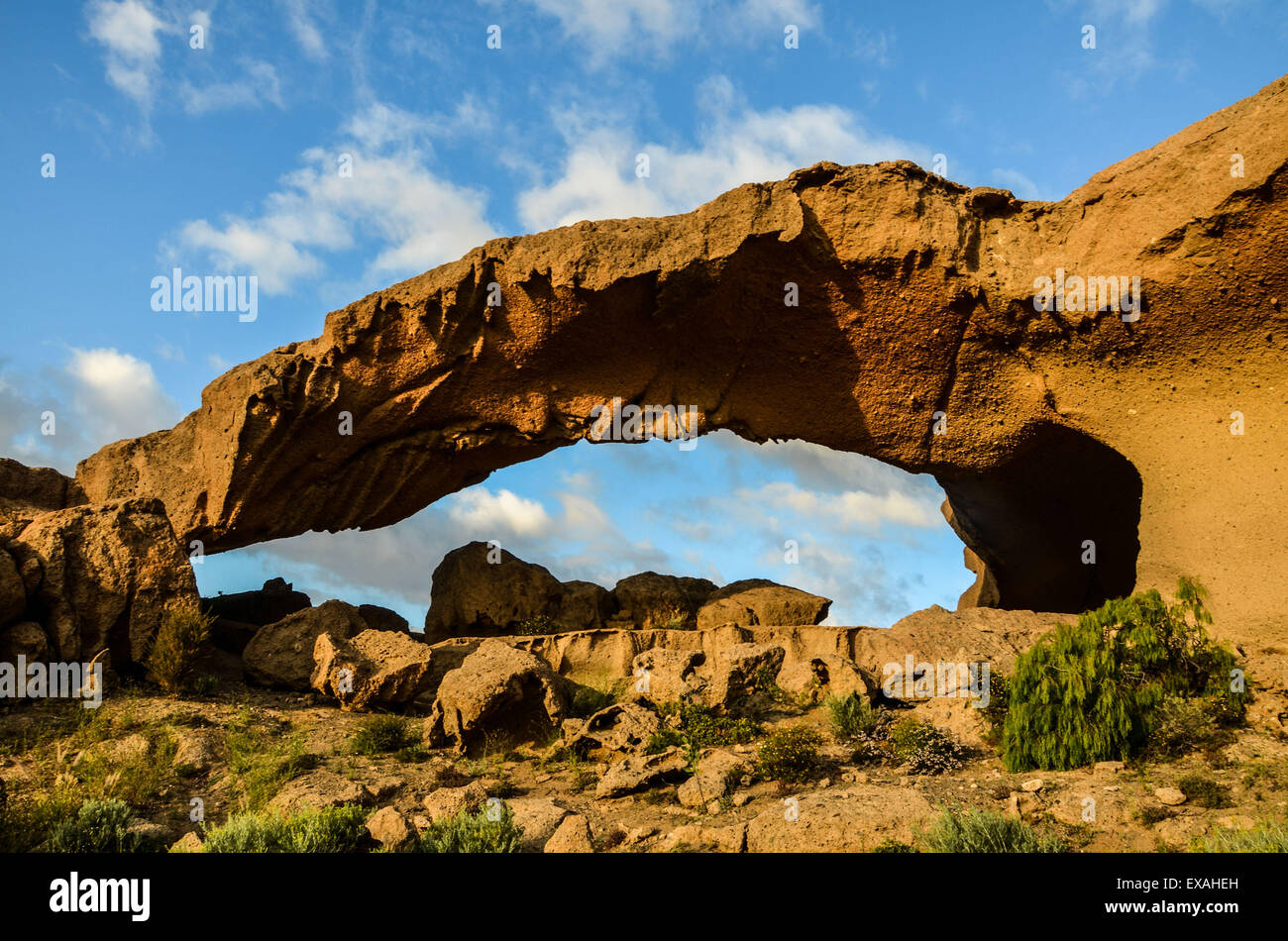 Natural Arch in the Desert Stock Photo - Alamy