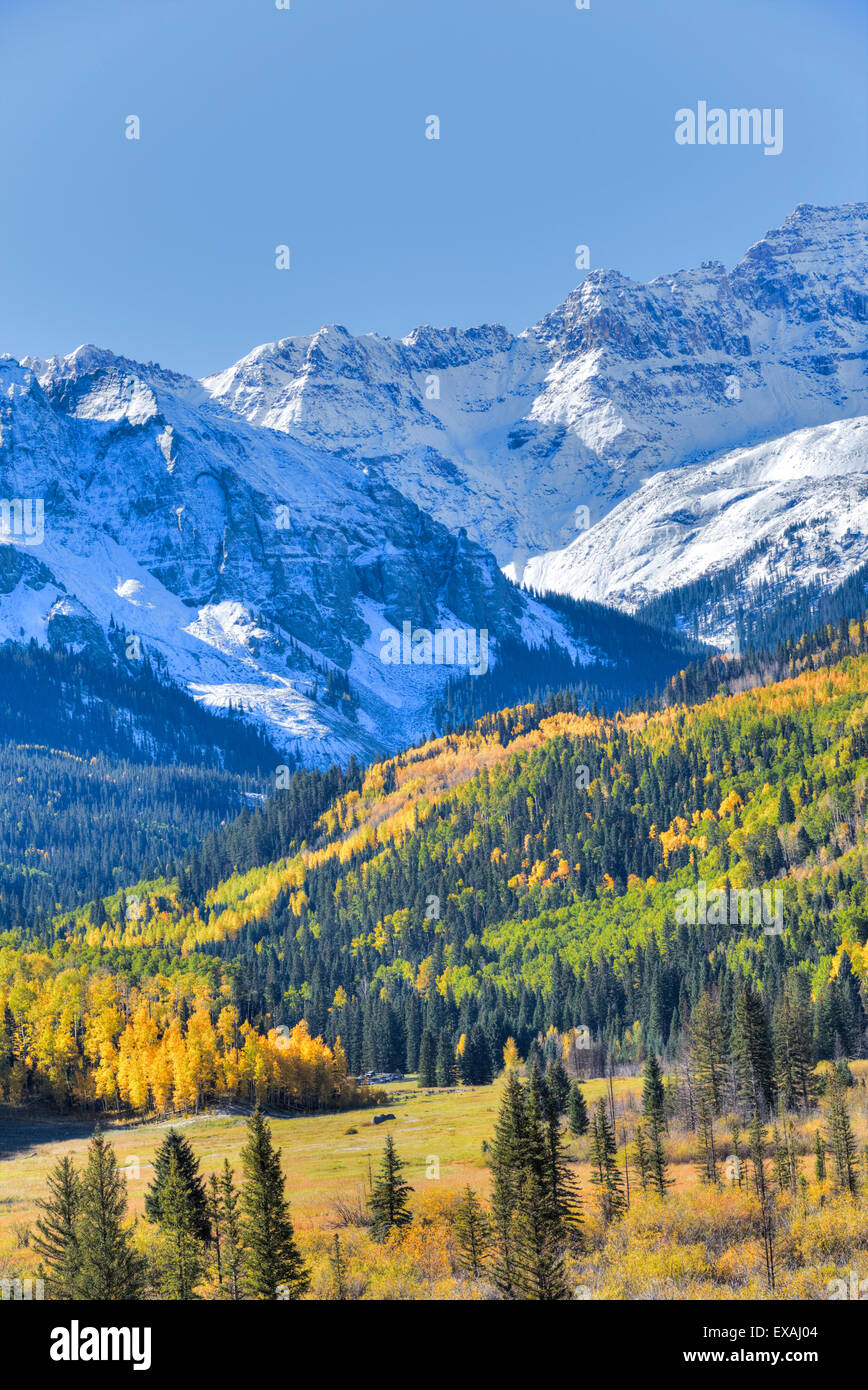 Fall Colors, Road 7, Sneffels Range in the background, near Ouray ...
