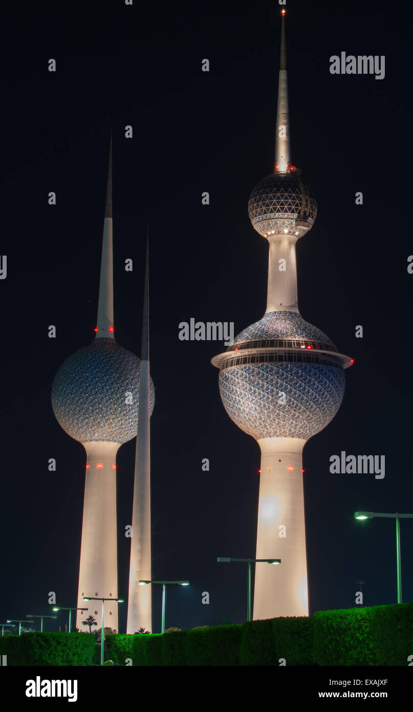 Landmark kuwait towers in kuwait city hi-res stock photography and ...