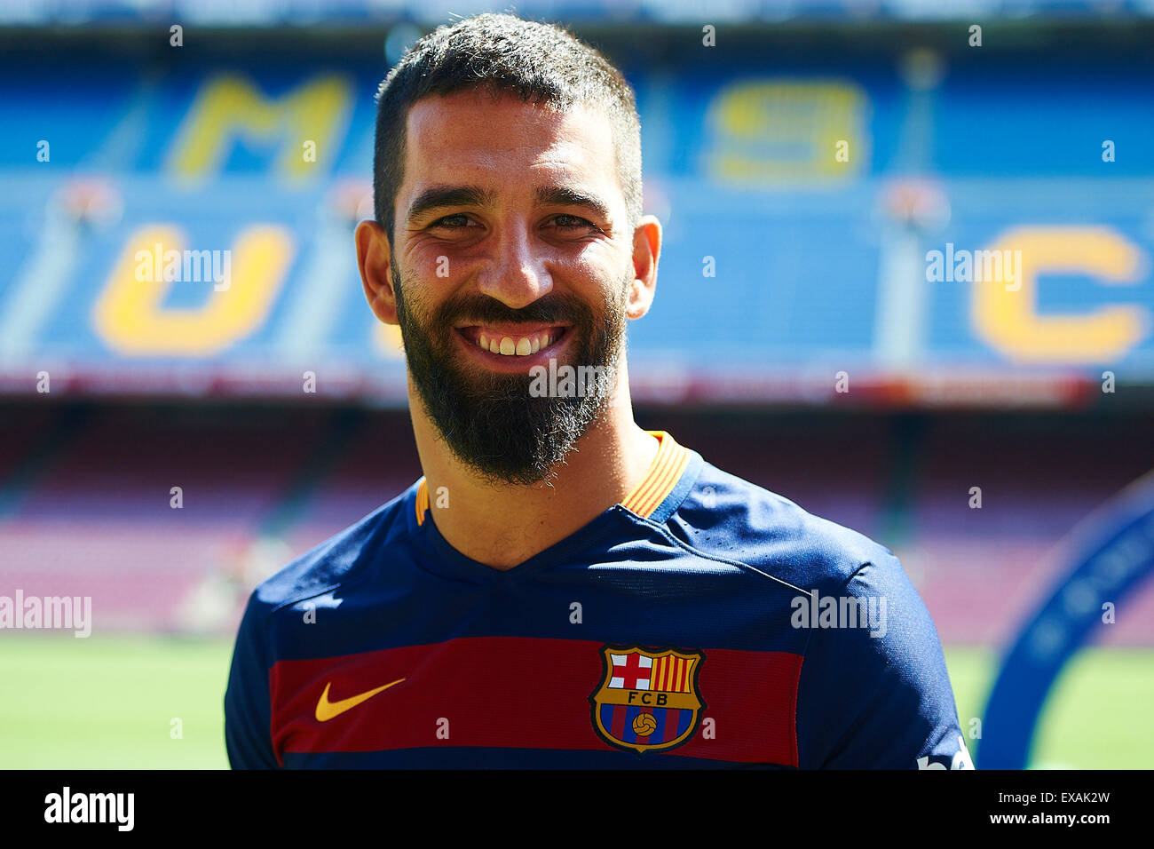Barcelona, Spain. 10th July, 2015. FC Barcelona's new signing Arda ...