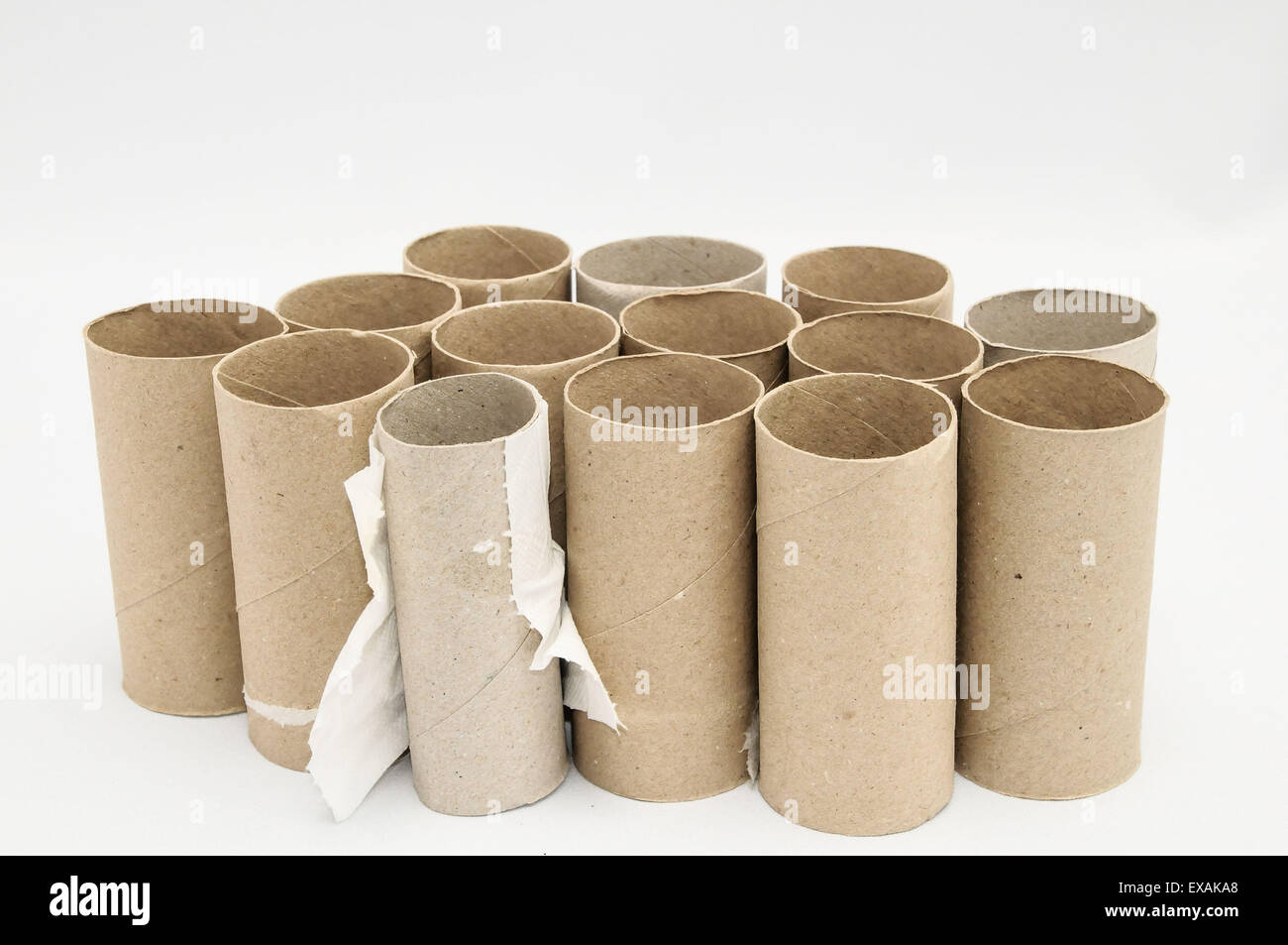 Empty Toilet Paper Roll Stock Photo - Alamy
