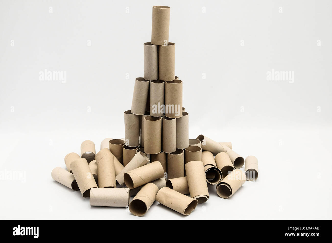 Empty Toilet Paper Roll Stock Photo - Alamy
