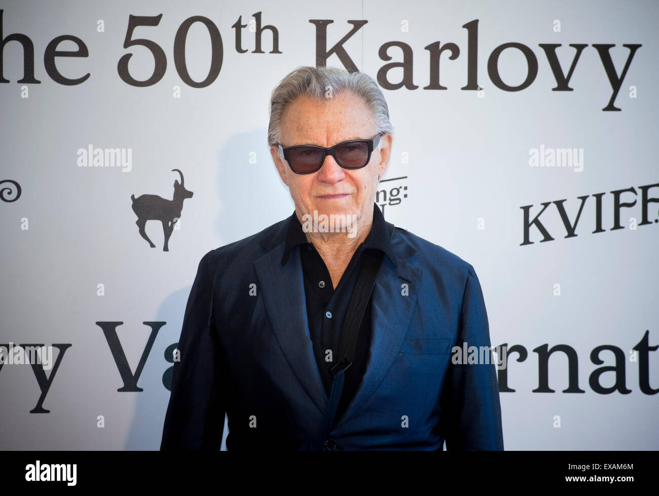Karlovy Vary, Czech Republic. 10th July, 2015. U.S. actor Harvey Keitel ...