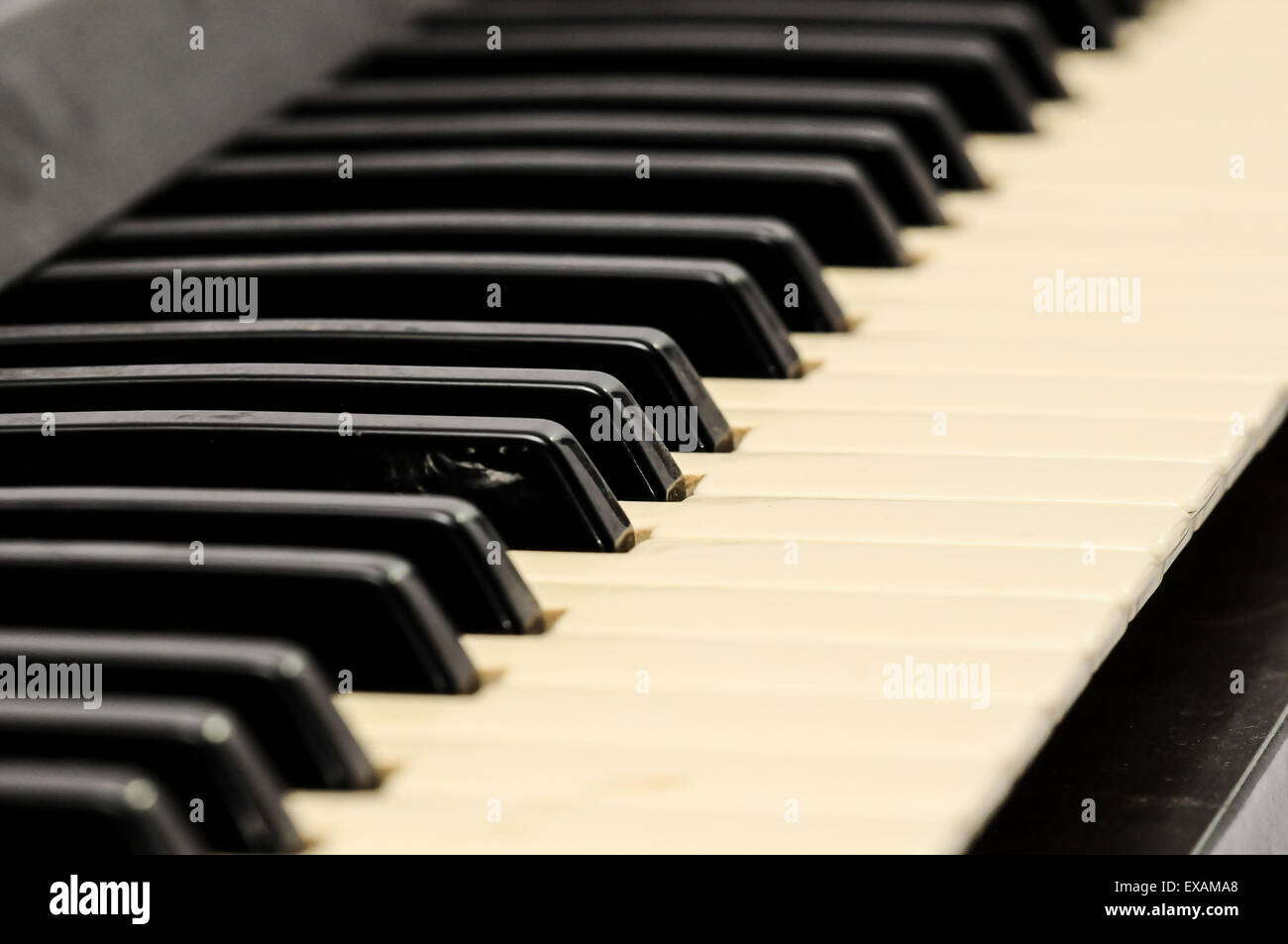 Piano keyboard closeup Stock Photo - Alamy