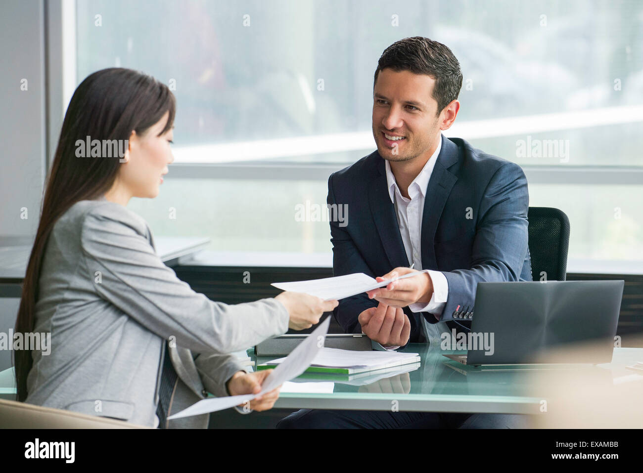 Businessman meeting with client Stock Photo - Alamy