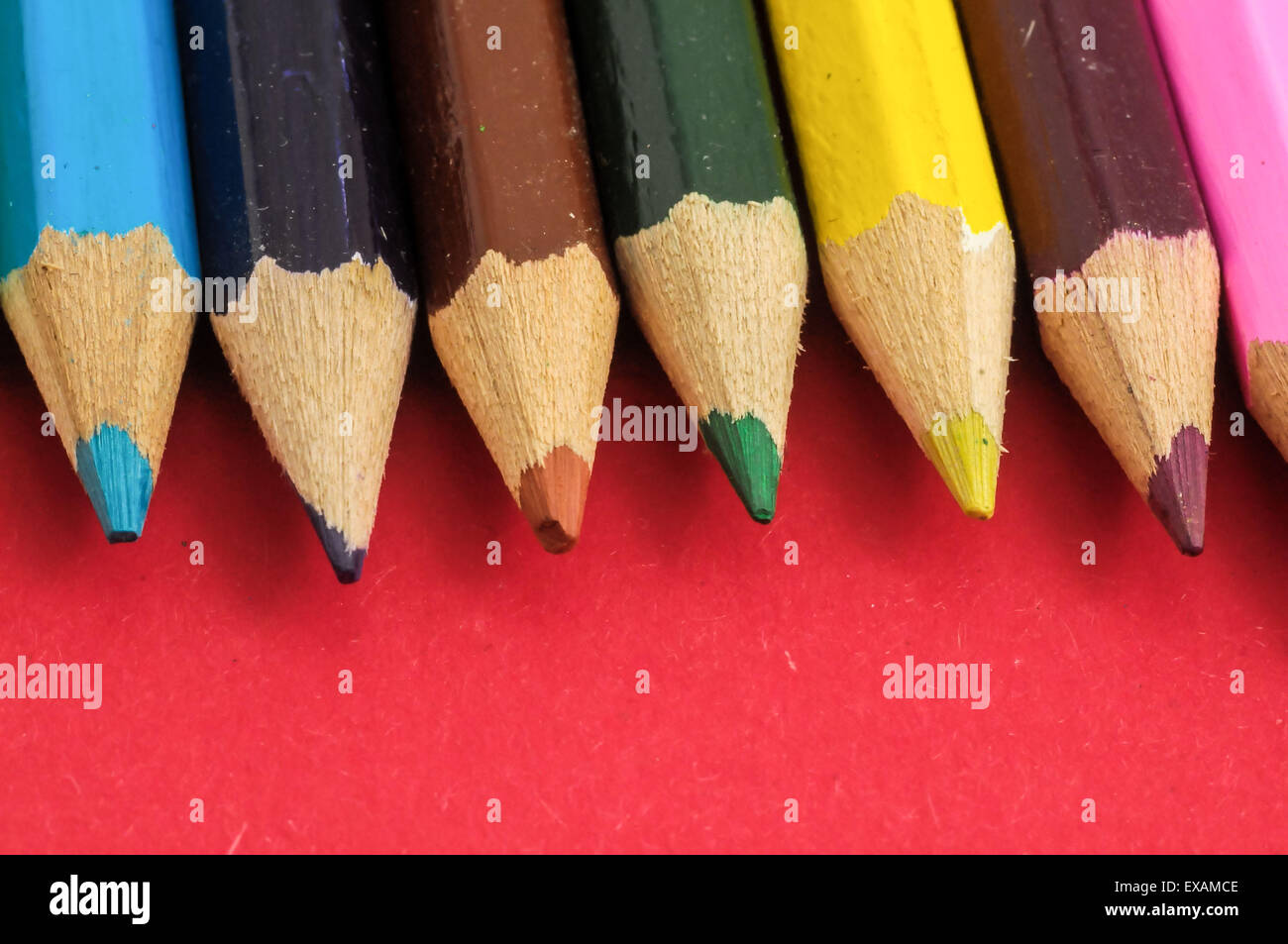 New Colored Pencils Textured Stock Photo - Alamy