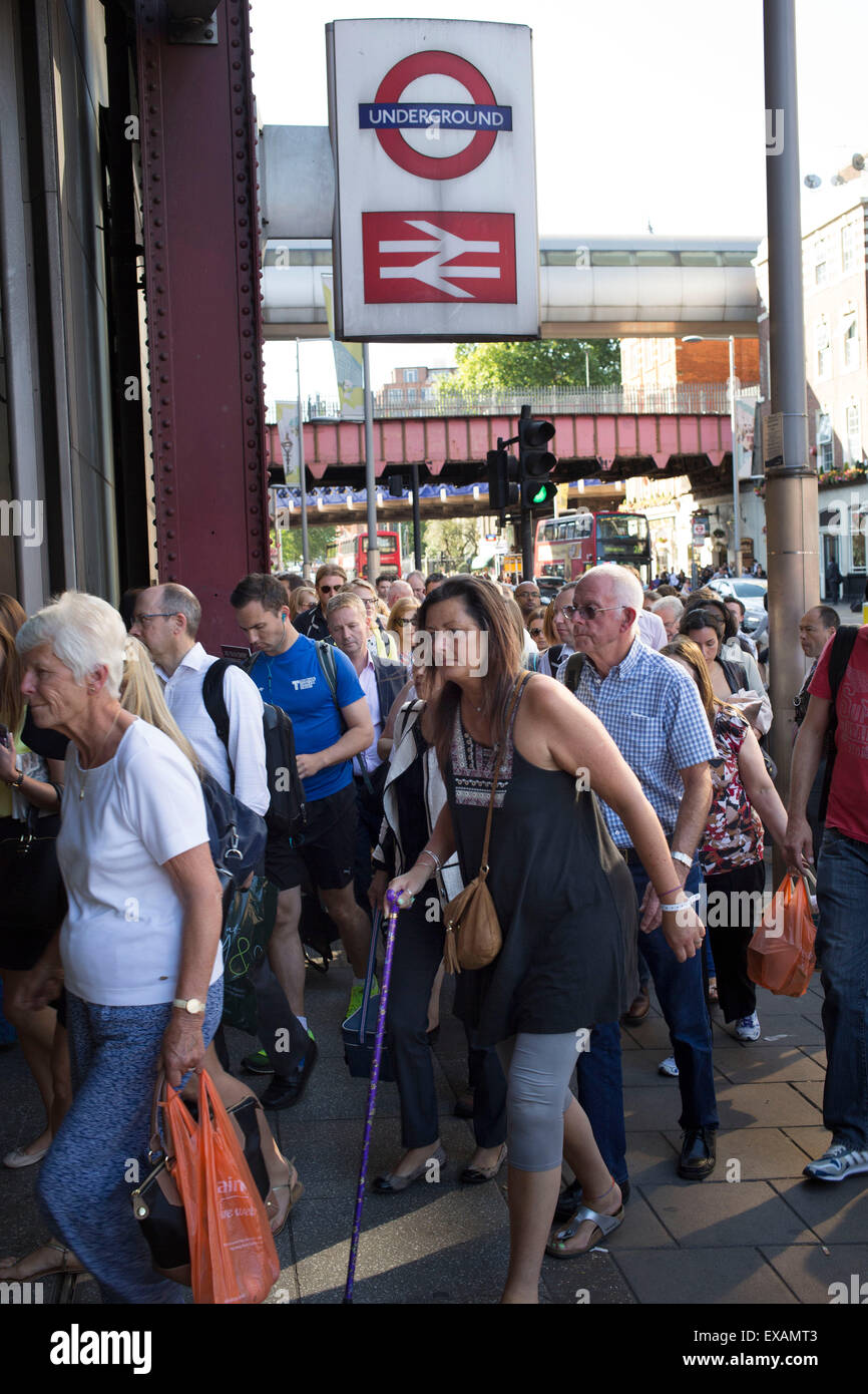 London tube strike july 2015 hi-res stock photography and images - Alamy