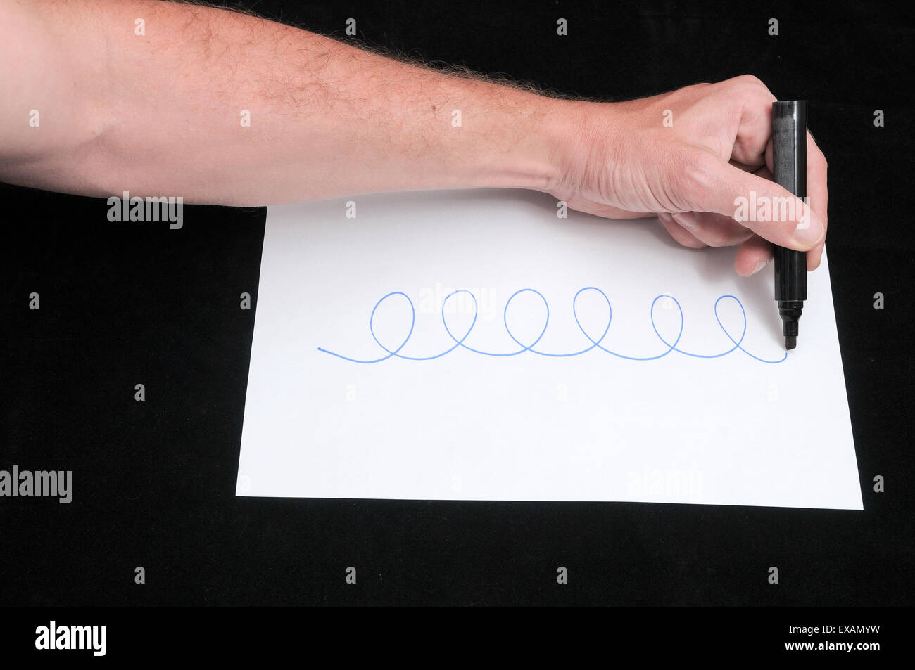 Drawing on a White Paper Stock Photo - Alamy