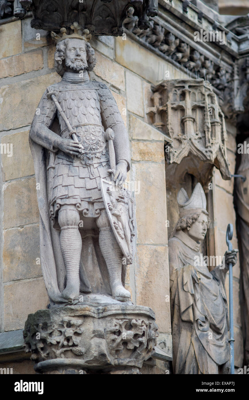 Gothic Statue of Holy Roman Emperor Charles the 4th of Luxemburg Saint ...