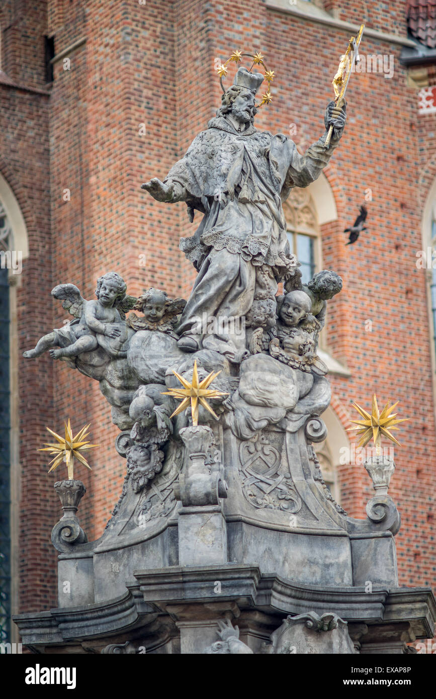 Statue of Saint Jan Nepomucen Wroclaw Ostrow Tumski Stock Photo - Alamy