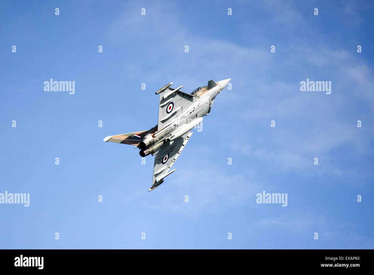 Goodwood, UK. 28th June, 2015. An RAF - Typhoon FGR4 aircraft in Battle ...