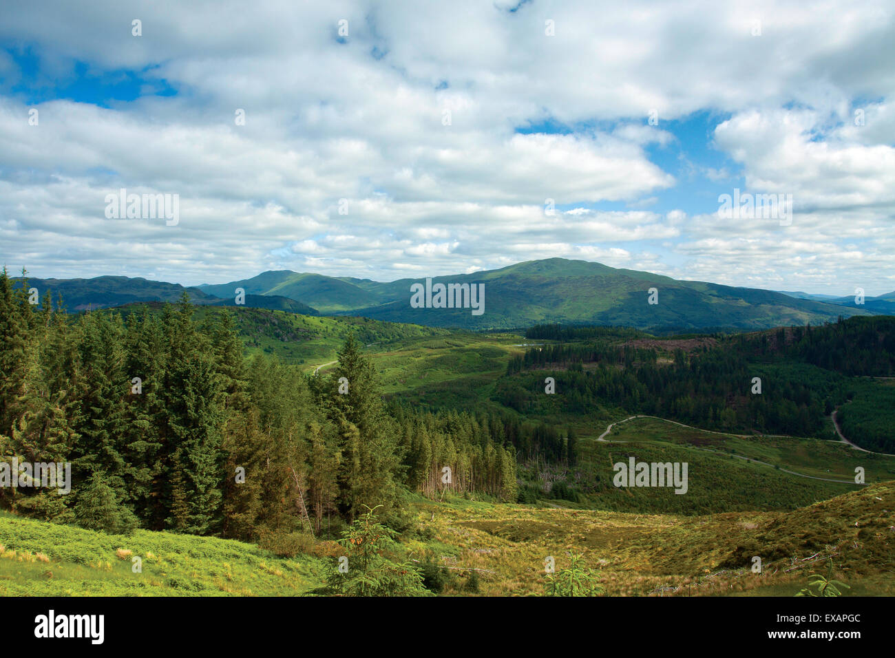 Ben Ledi above The Duke's Pass near Aberfoyle, Loch Lomond and The ...