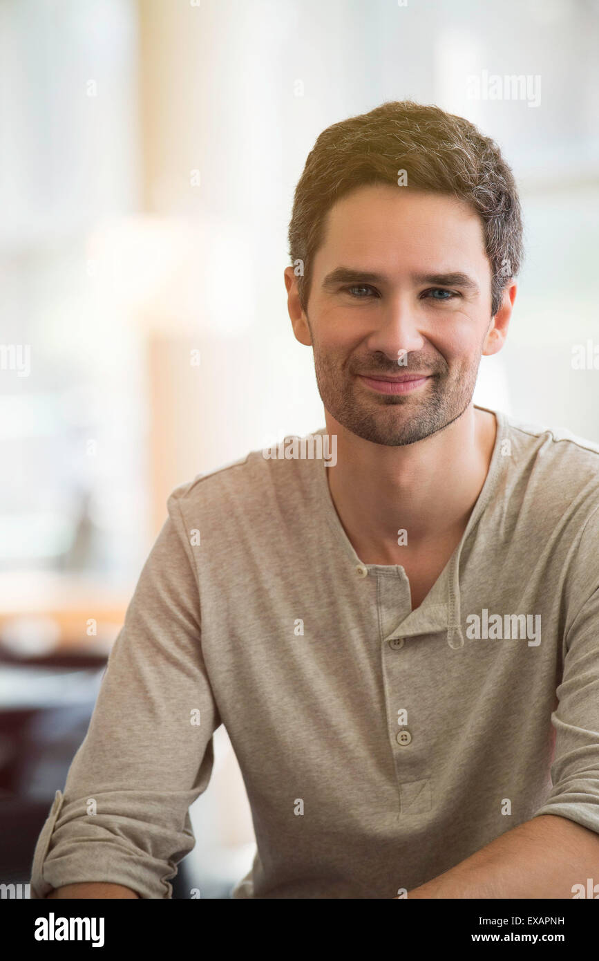 Man smiling, portrait Stock Photo - Alamy